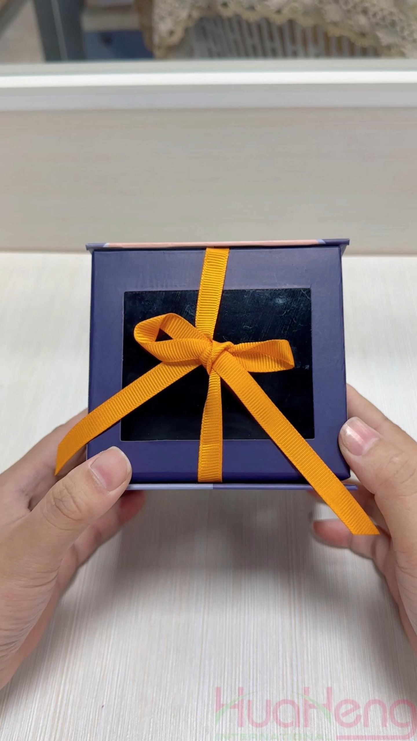 Showcase Elegance: the Transparent Window Ribbon-Closed Magnetic Book ...