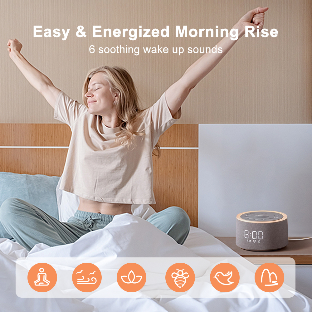 Jam Alarm Pintar Hi-FiD Mesin Suara Tidur dengan Lampu HFD-W27 | Hi-FiD