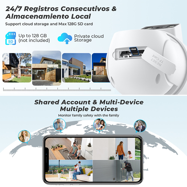 ICSEE 4K PTZ Dual Lens Ai Outdoor Wireless CCTV Camera - VESAFE
