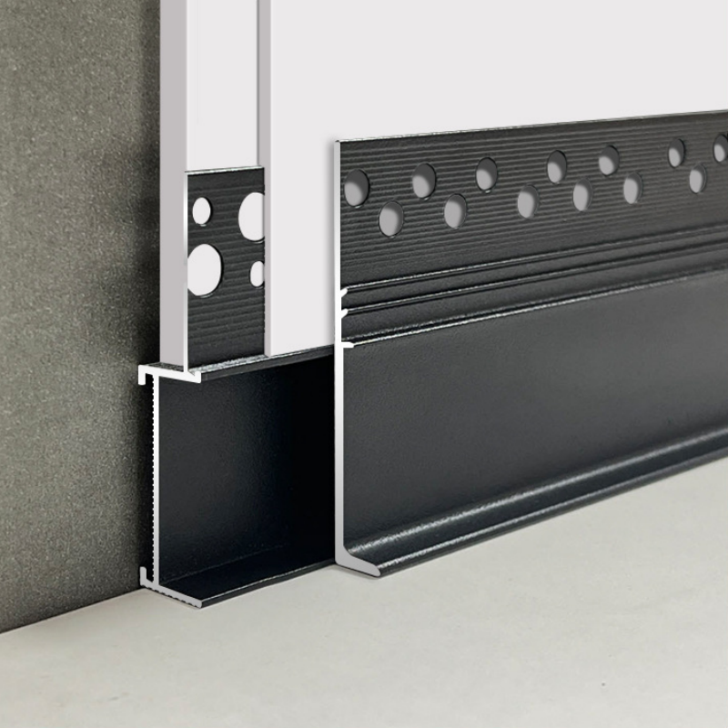 Invisible Wall Base Line Metal Embedded Concealed Plaster Base Skirting ...