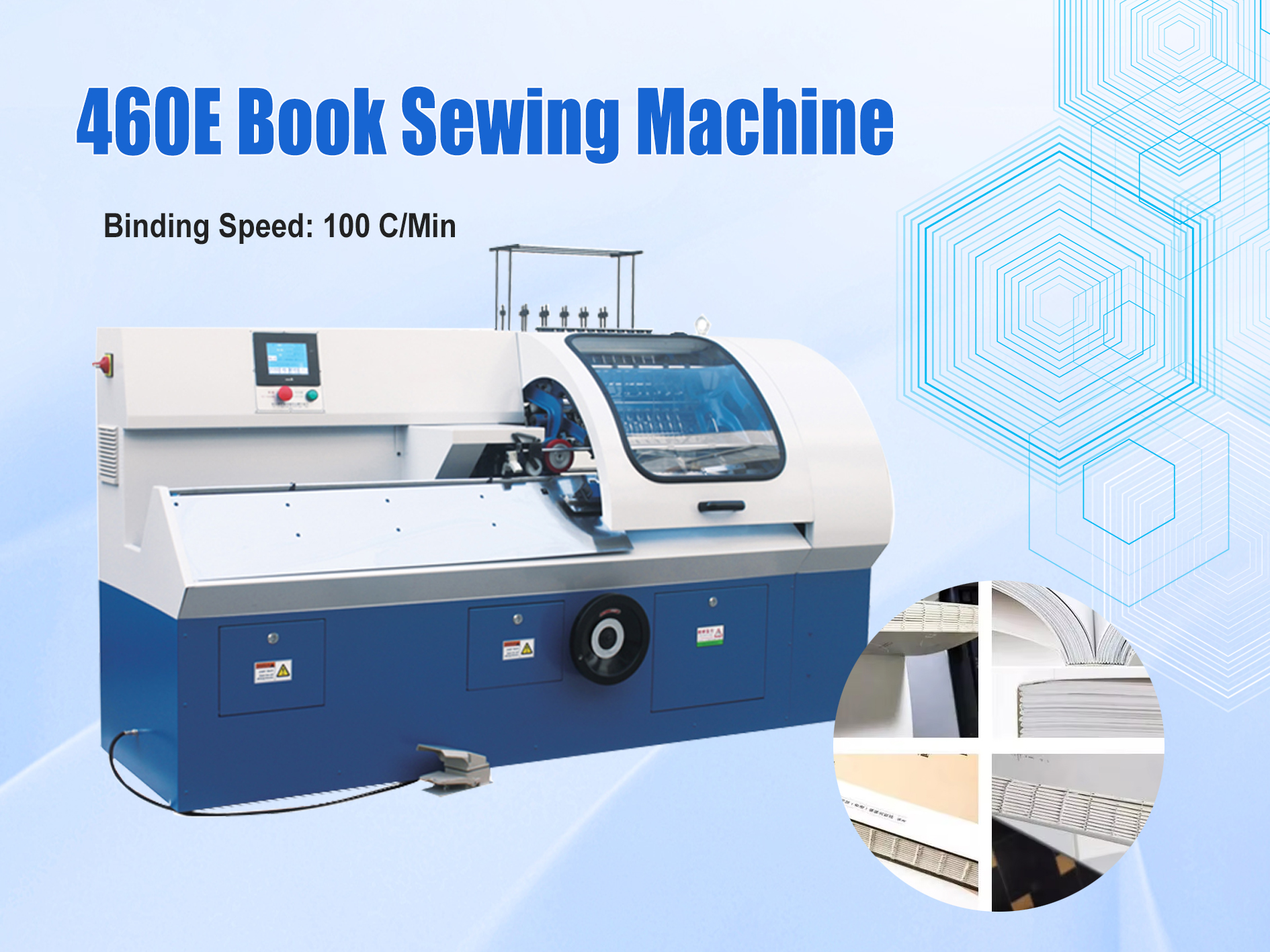Semi Automatic Program Control Book Sewing Machine