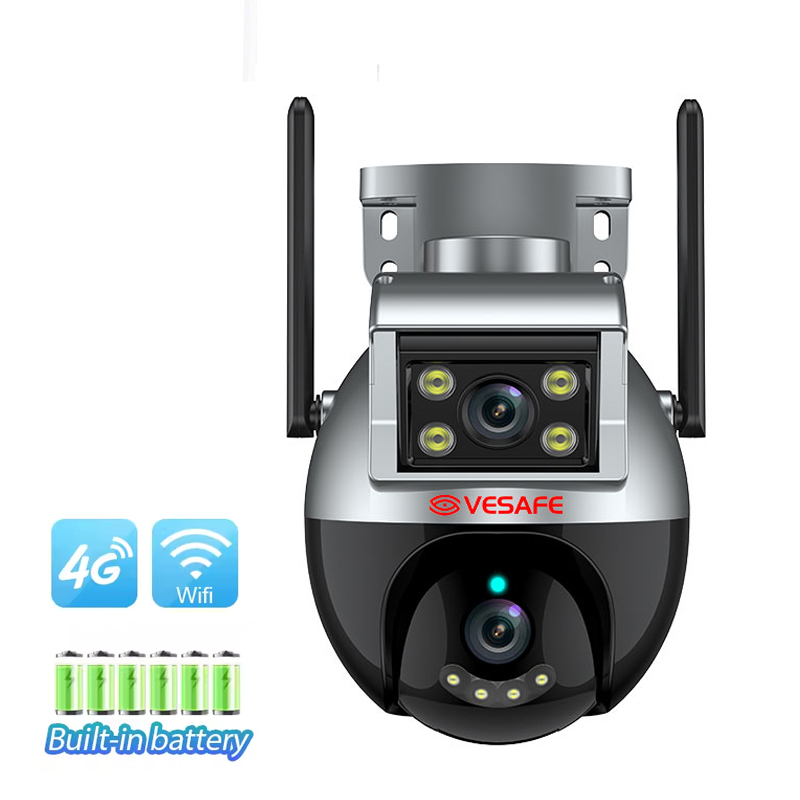 Dual Lens Network Wifi Cctv Ip Seurity Camera - VESAFE