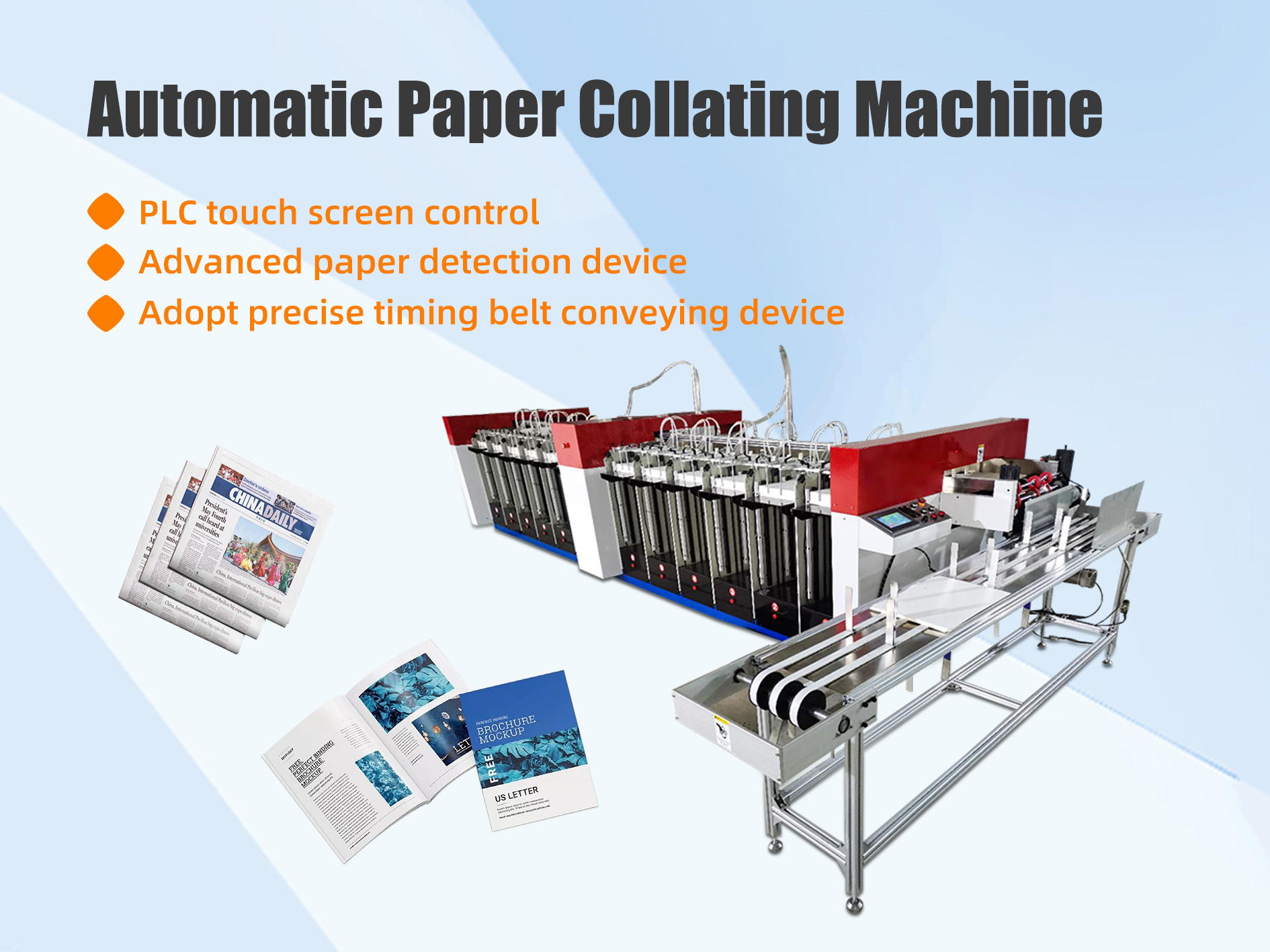 Automatic Industrial 4-24 Joints Paper Sheet Collating Gathering ...