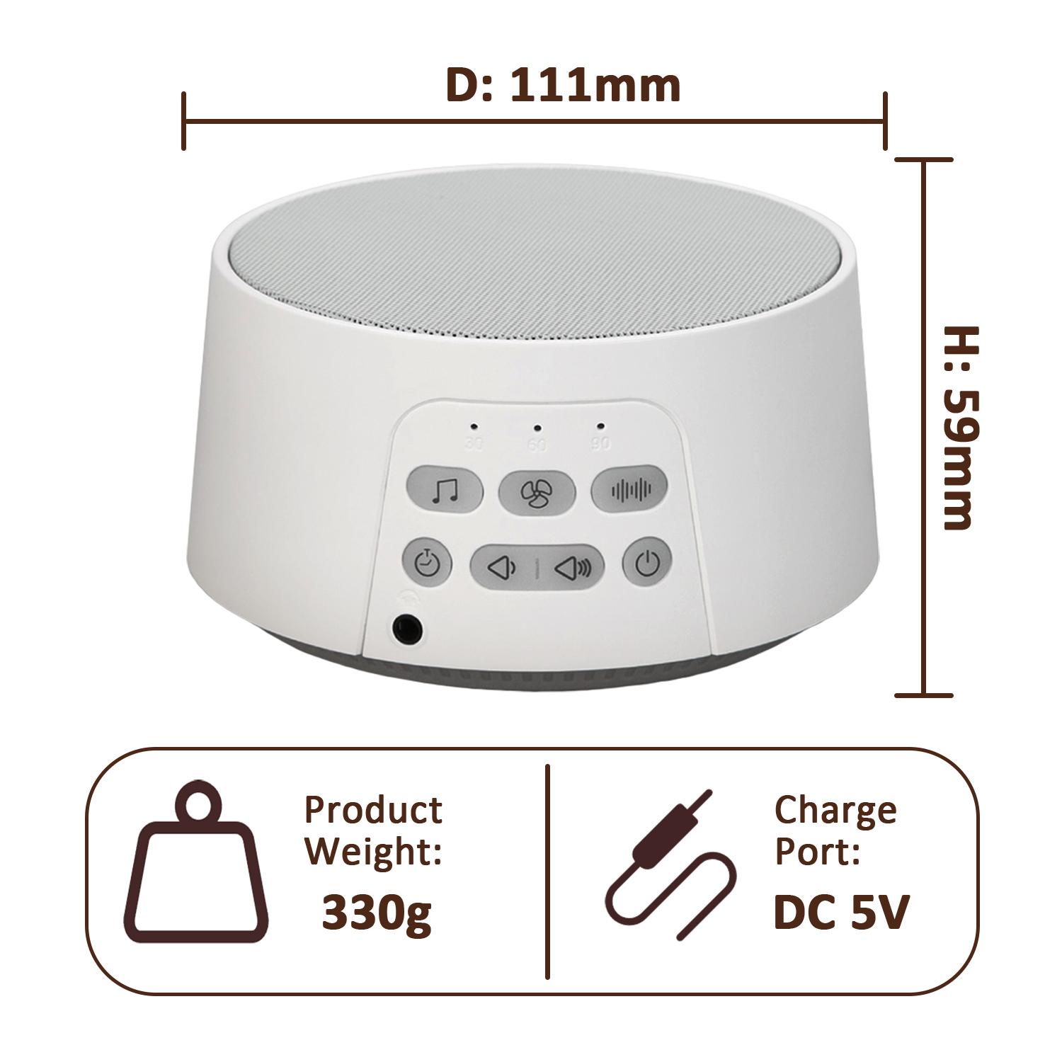 HiFiD Soothing Sound White Noise Machine for Pet Stress and Anxiety HFD ...