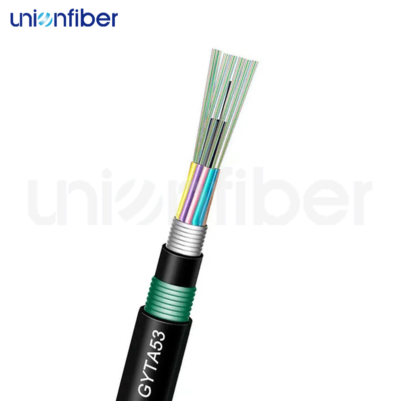 Outdoor Armored Double-jacket 24 36 48 72 96 144 Core GYTA53 Fiber ...