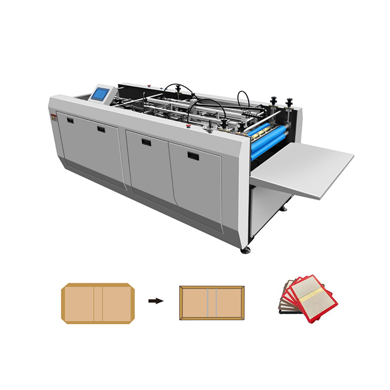 High Speed Automatic Hardcover Four Sides Edges Forming Sealing Packing ...
