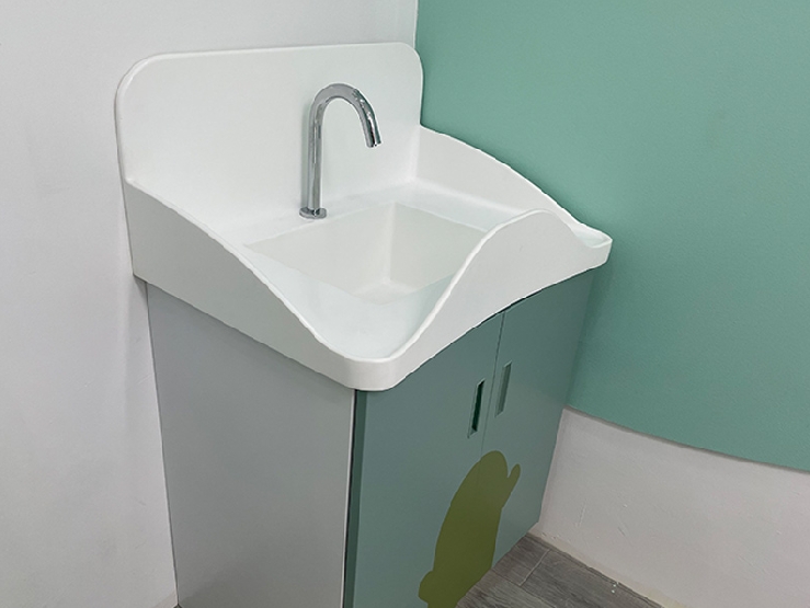 Customized Solid Surface Basins for Hospital Project | KingKonree