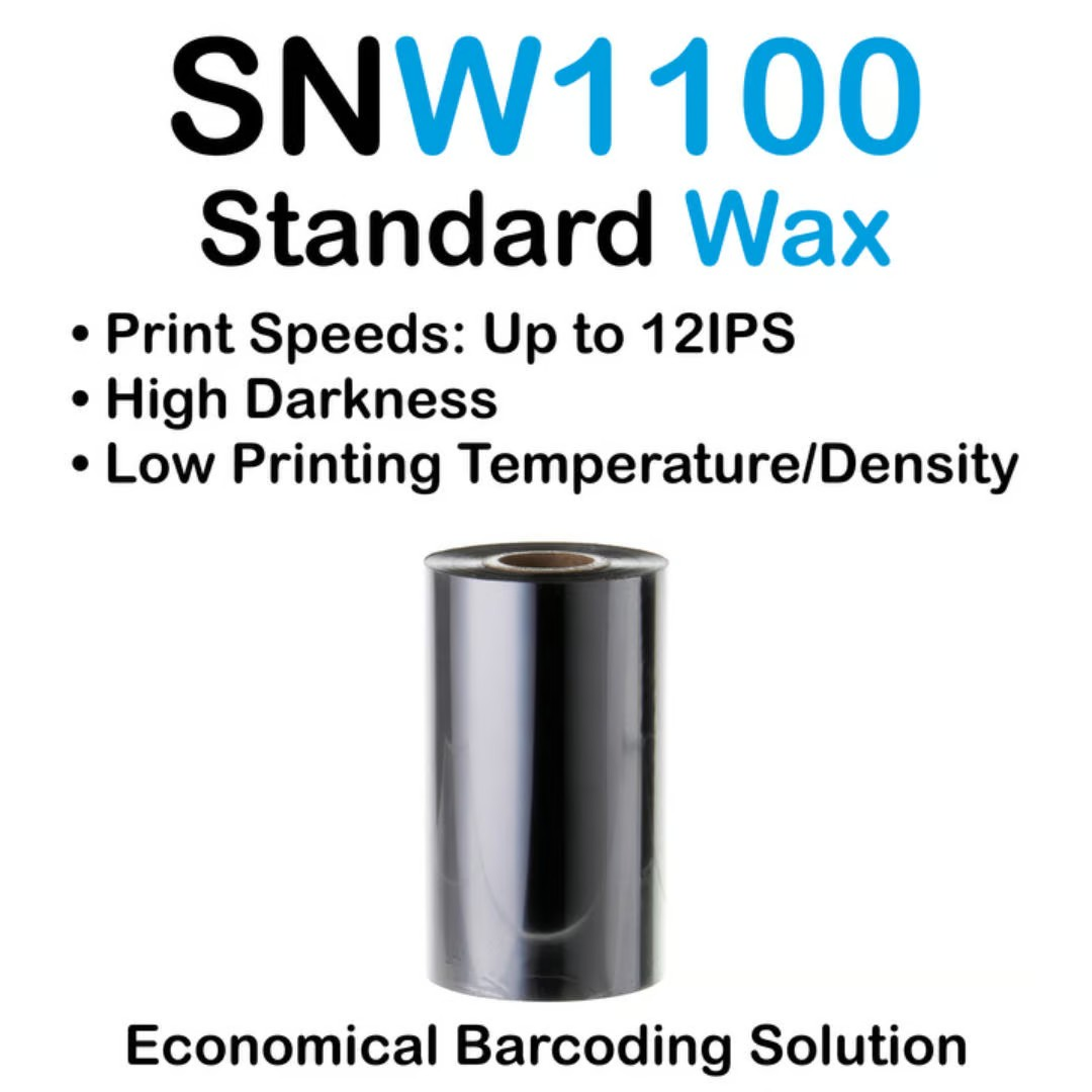 Standard Wax Ribbon SNW1100 High Speed Print Ribbon | Sinoco Ribbon