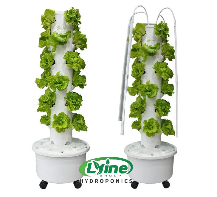 Client in Spain Uses Vertical Hydroponic System Tower for Outdoor ...