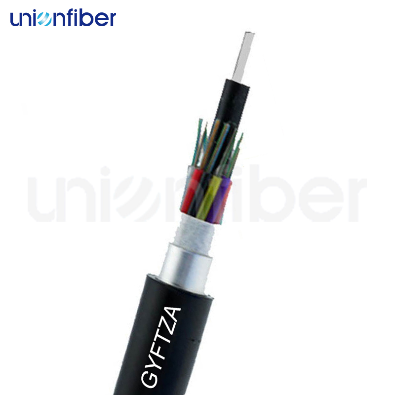 Non-metallic Loose Tube Stranded Cable with FRP APL Aluminum Tape Armored GYFTZA Fiber Optical ...