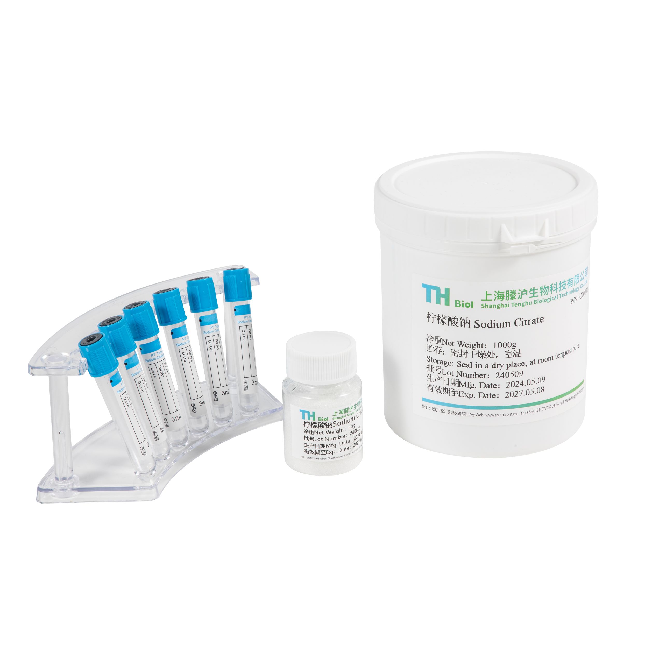Tenghu 고순도 구연산나트륨 분말 혈액 수집 튜브용 | TH Biol