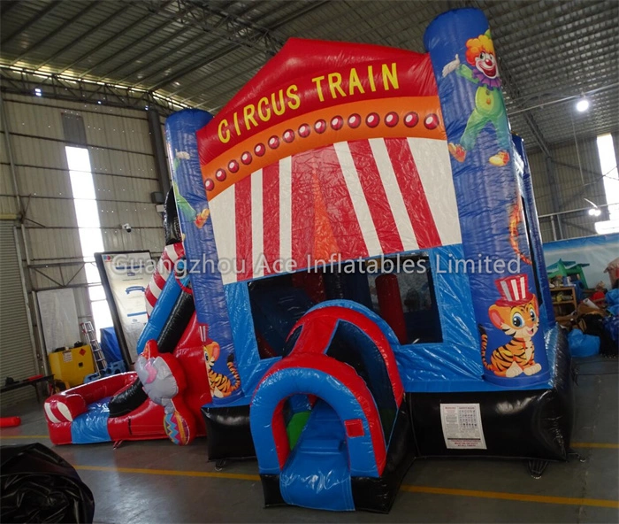 Step Right Up to the Kids Circus Inflatable Bounce House Combo with ...