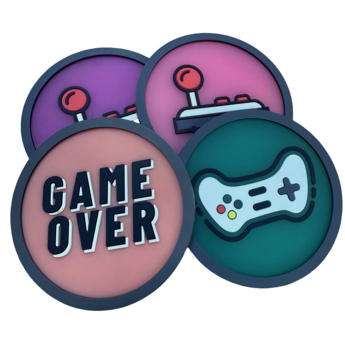 Custom Silicone PVC Gaming Coaster | LINKAIZ