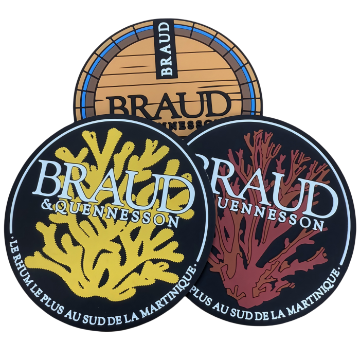 Custom Logo Silicone Coaster Soft PVC Rubber Cup Coasters | LINKAIZ