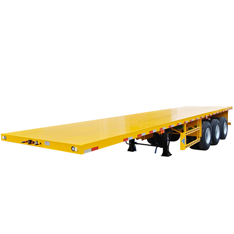 Heavy Duty 3 Axle Flatbed Semi Trailer for Hauling Cargo | Chenlu Trailer