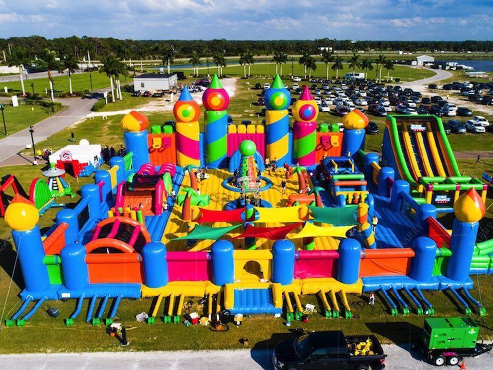 Largest Big Bouncer Inflatable Trampoline Theme Park Playground | Barry ...