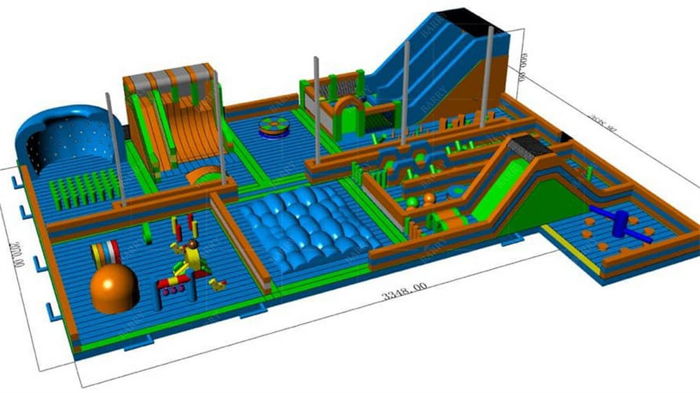 Pvc Child Playground Giant Portable Indoor Inflatable Trampoline Park ...