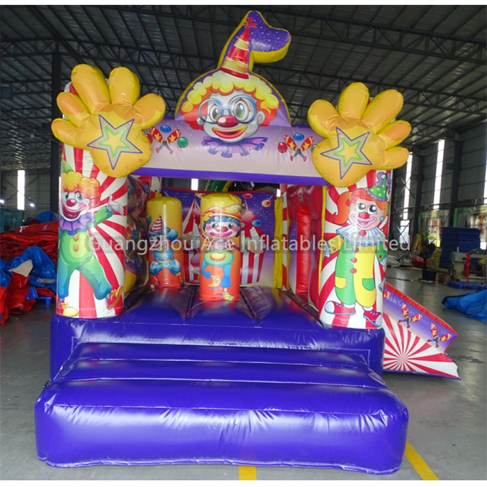Unleash the Fun with the Clown Circus Inflatable Combo with Slide | Ace