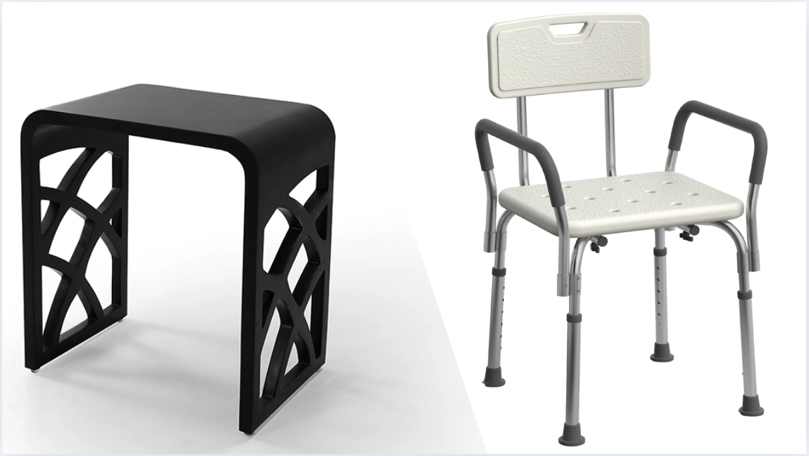 Shower Chair Vs. Shower Stool: How to Select? | KingKonree
