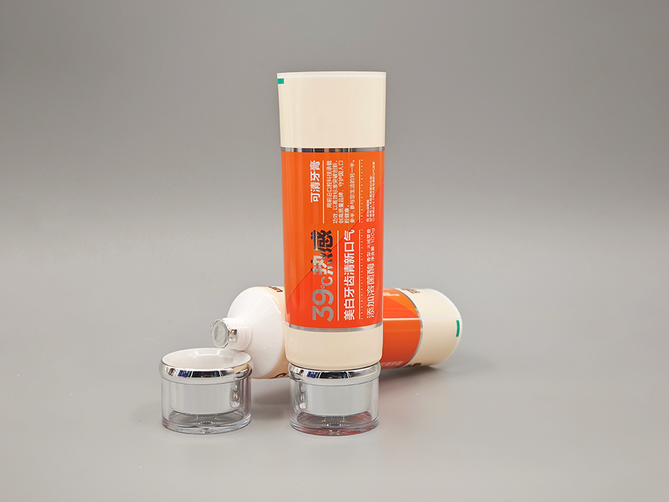 D40mm Glossy Plastic Toothpaste Tube Silk Screen Printing Acrylic Screw ...