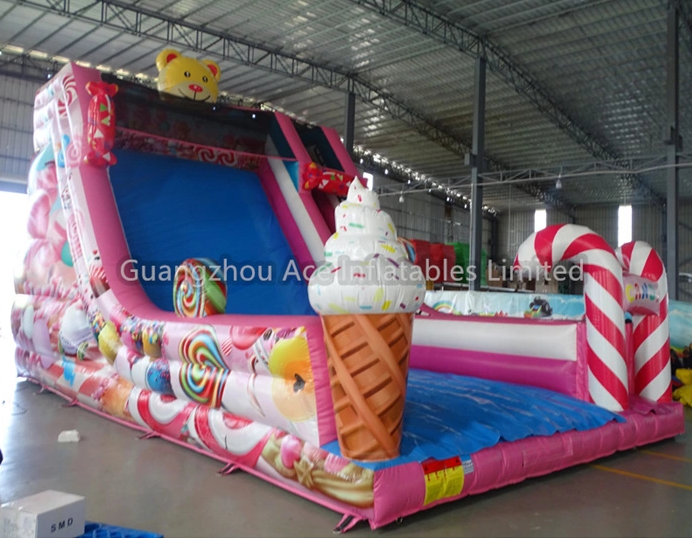 Giant Kids’ Inflatable Candy Slide: a Sweet Treat for Little Girls | Ace