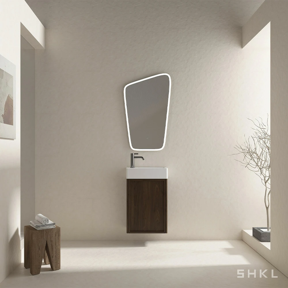 Walnut Wall Mounted Bathroom Cabinet Wholesale SHKL KL813030 | SHKL