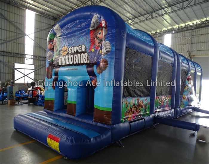 Jump into Adventure with the 12m Mario Theme Inflatable Obstacle Course ...