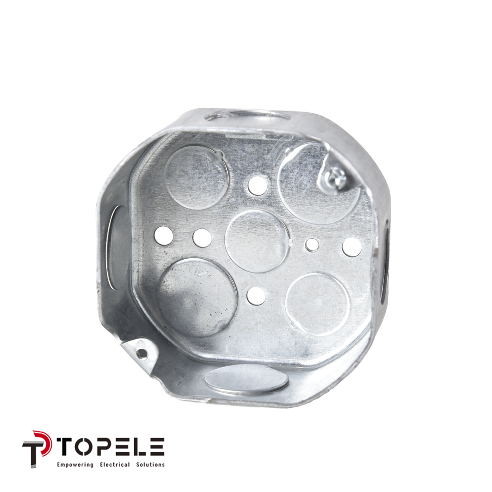 TOPELE 54151 / 54161 / 54171 Galvanized Steel Box Octagonal Outlet Box ...