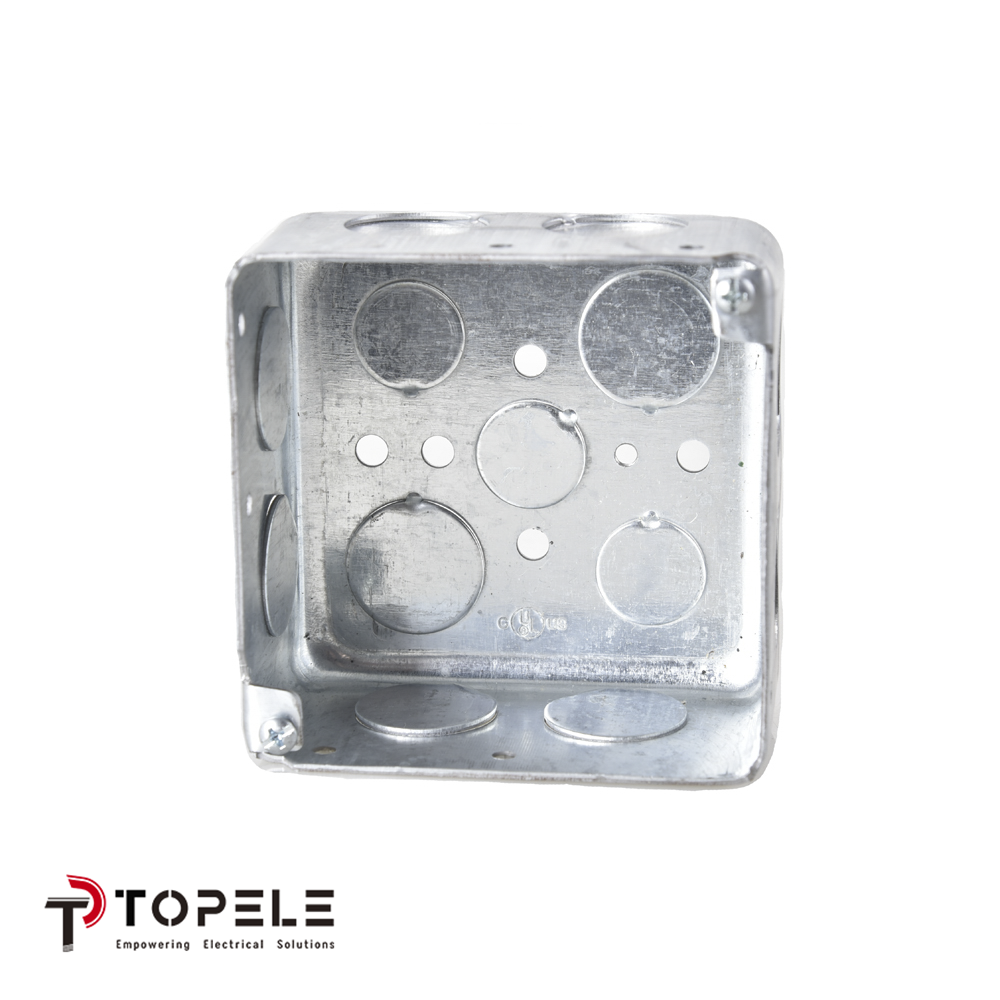 TOPELE 52151 / 52161 / 52171 Galvanized Steel Square Electrical Outlet Box