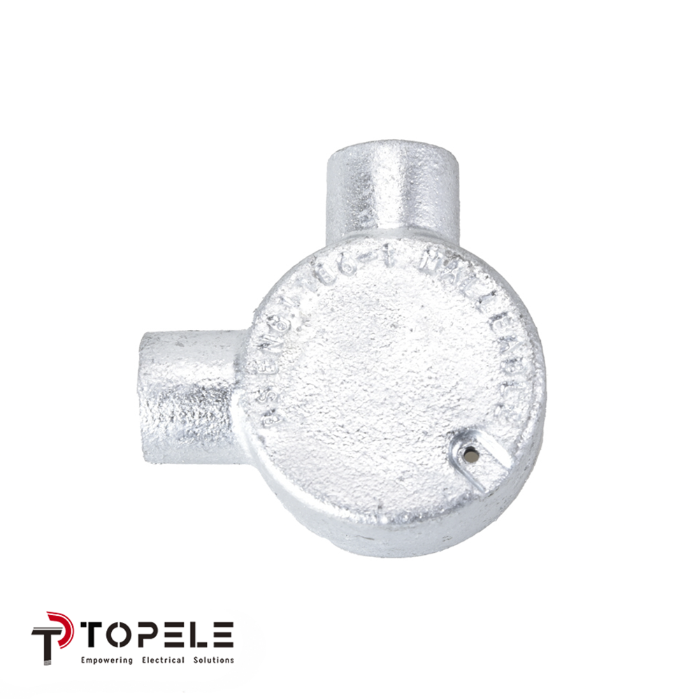 One Way Terminal Electrical Emt Fittings Conduit Circular Junction Box