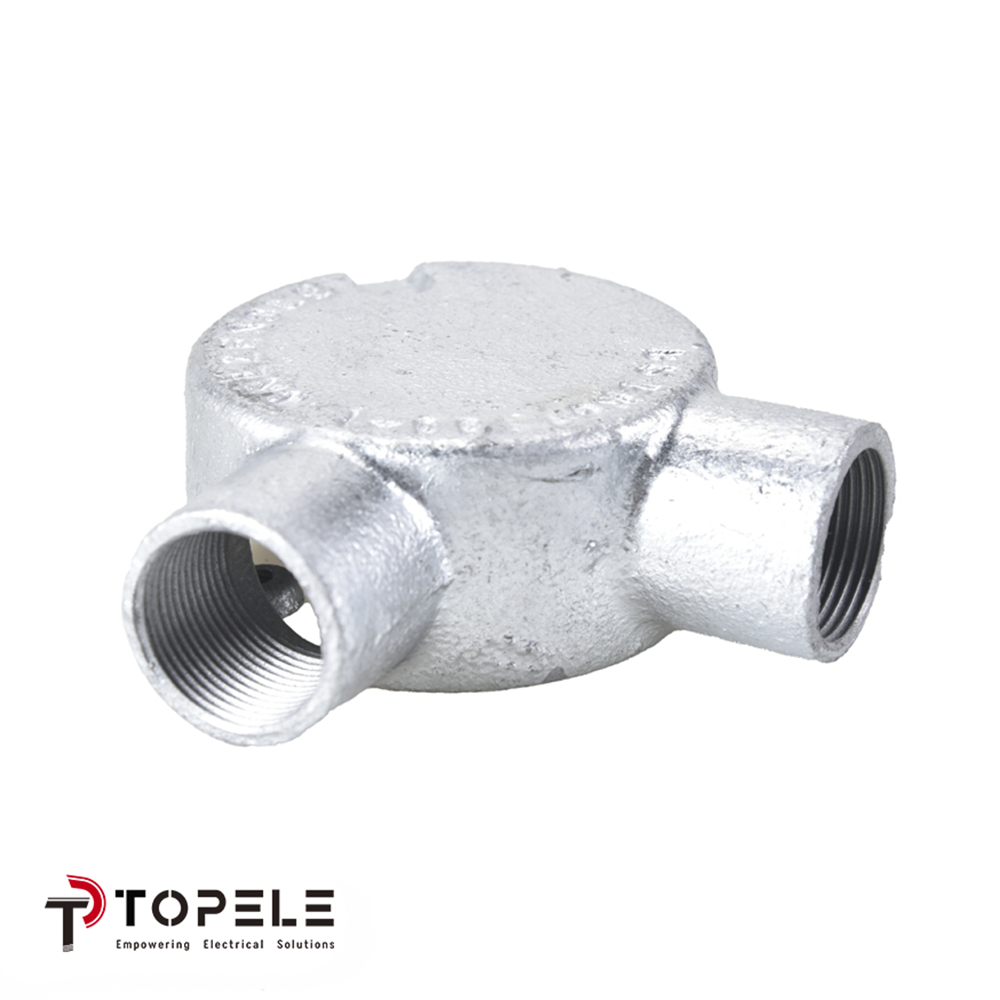 One Way Terminal Electrical Emt Fittings Conduit Circular Junction Box