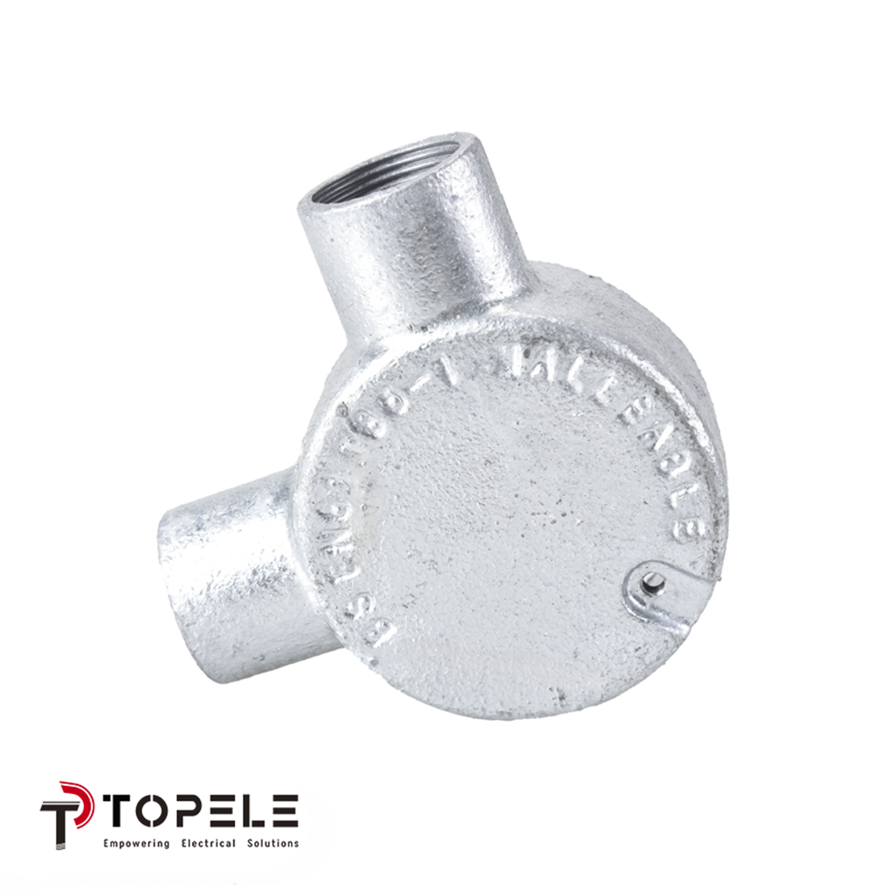 One Way Terminal Electrical Emt Fittings Conduit Circular Junction Box