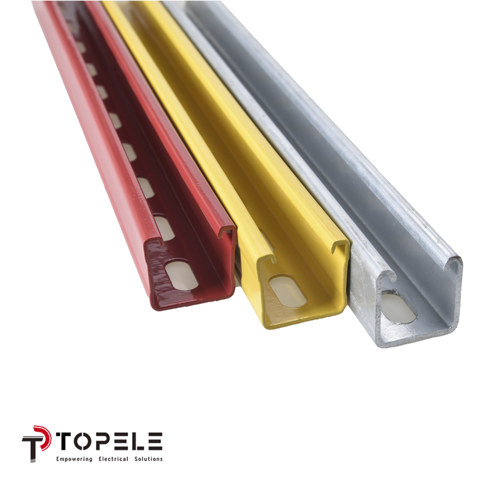 Hot DIP Galvanized Plain / Slotted Strut Channel Unistrut 41X41X2.5mm