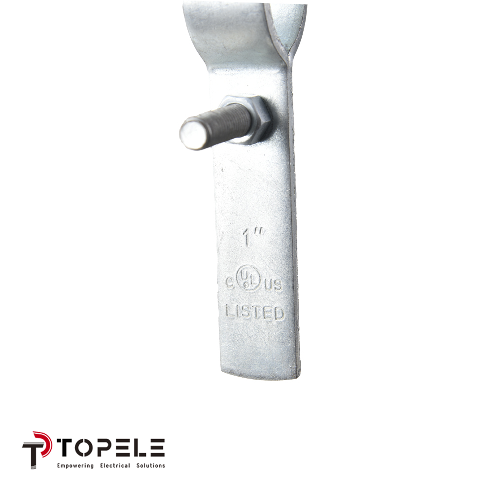Steel Galvanised Riser Clamp with Bolt, Pipe Holder UL Standard