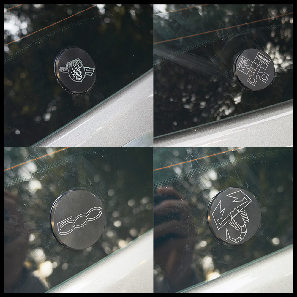 Aluminum Alloy Material Abarth Fiat 500 Rear Wiper Plug Bung Bolt on De ...