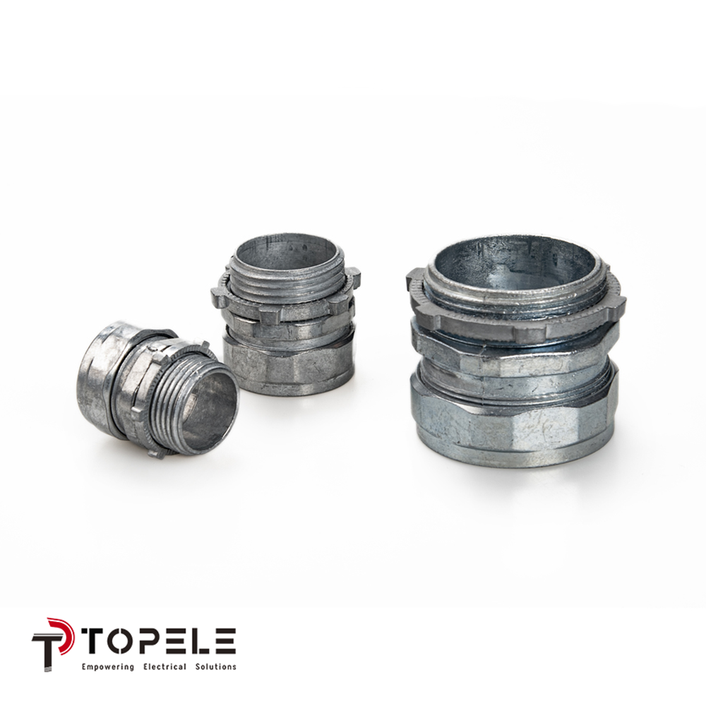 EMT Conduit and Fittings NPT Thread Zinc EMT Compression Connectors