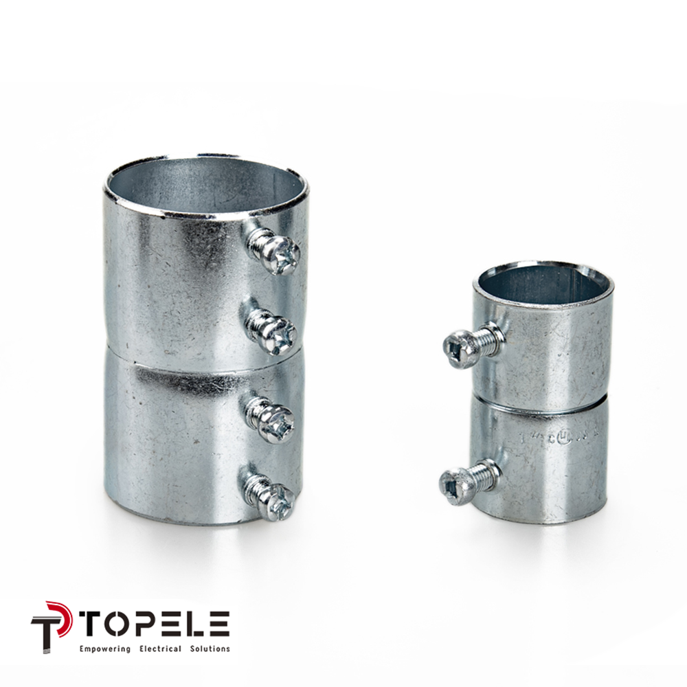Steel EMT Conduit and Fittings Set Screw Coupling 1/2â Conduit Pipe ...
