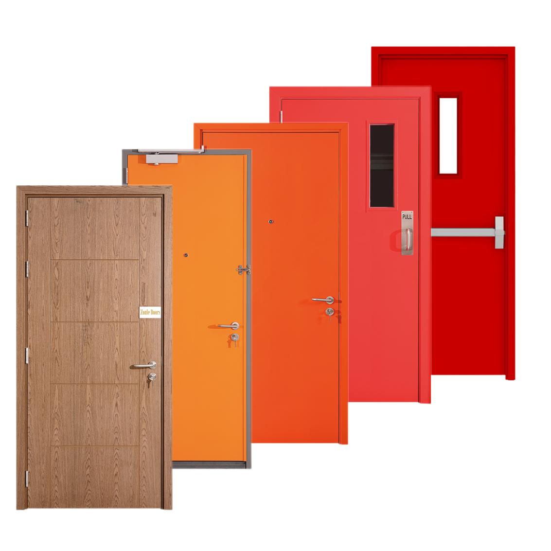 UL Listed Fireproof Metal Door Soundproof Fire Rated Secure Doors for ...