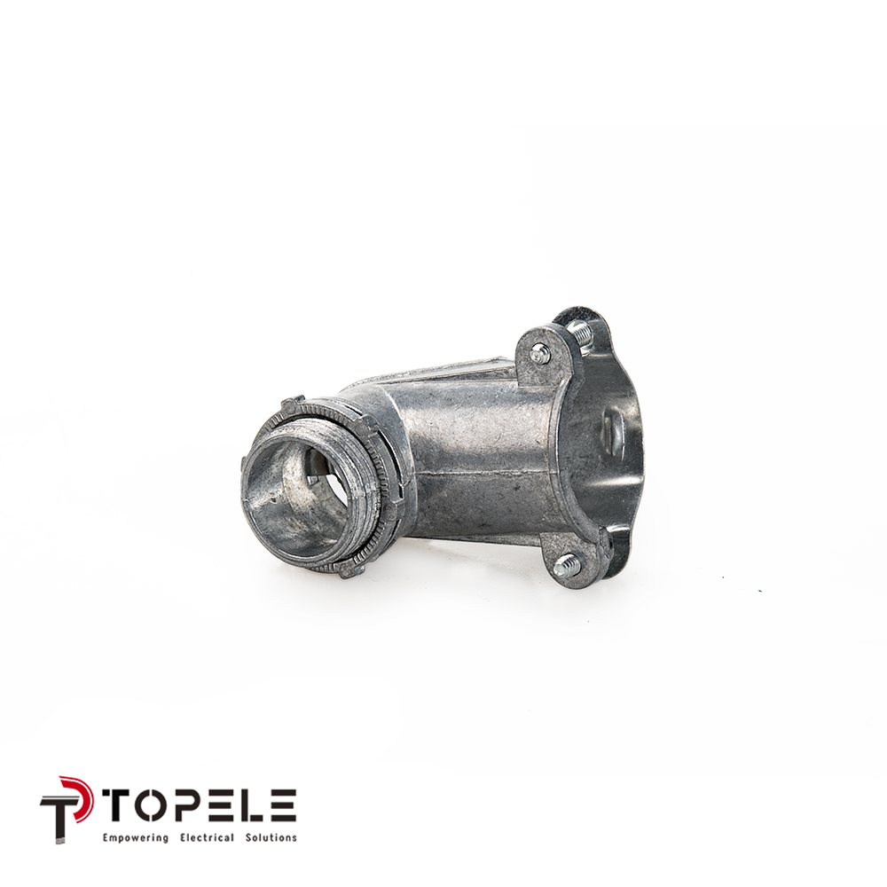 90 Degree Metal Zinc Flexible Conduit and Fittings Squeeze Angle ...