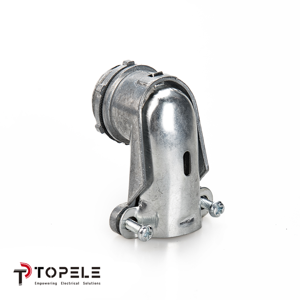 90 Degree Metal Zinc Flexible Conduit and Fittings Squeeze Angle ...