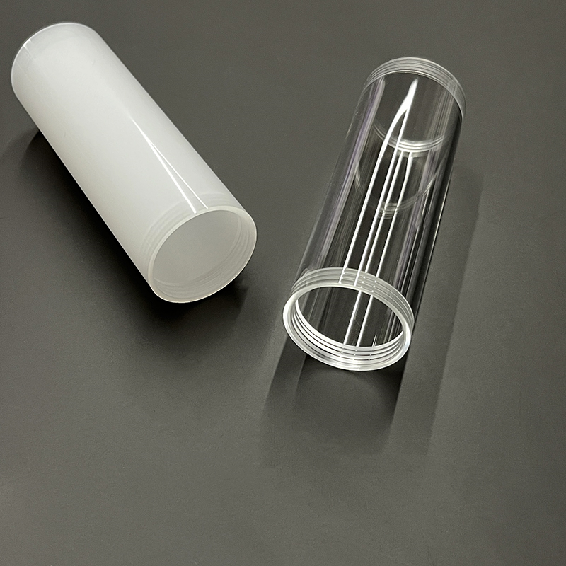 Polycarbonate Rigid Round Tube with Threaded Processing