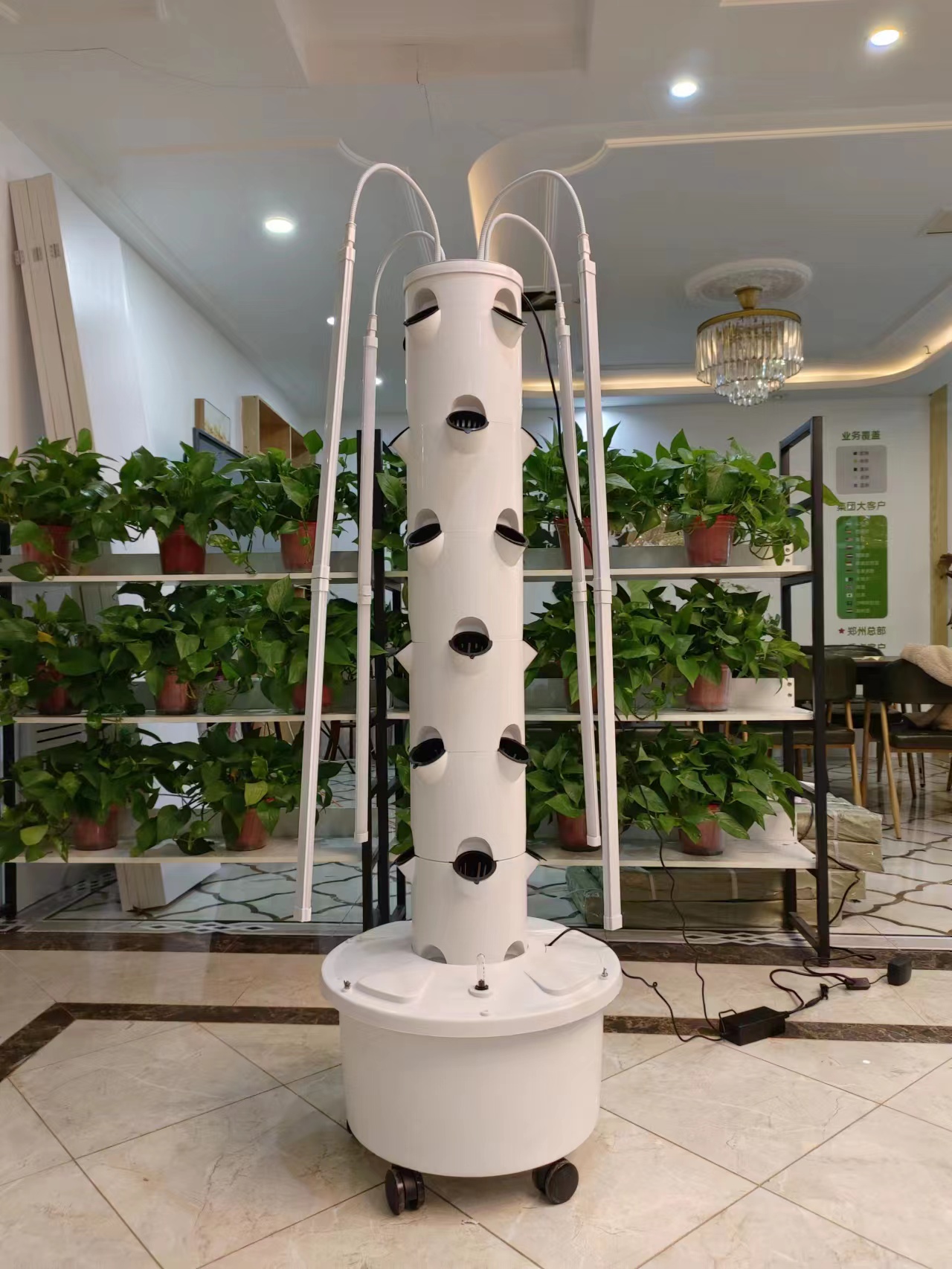 U.S Home Growing with Vertical Hydroponic Tower System | Lyine
