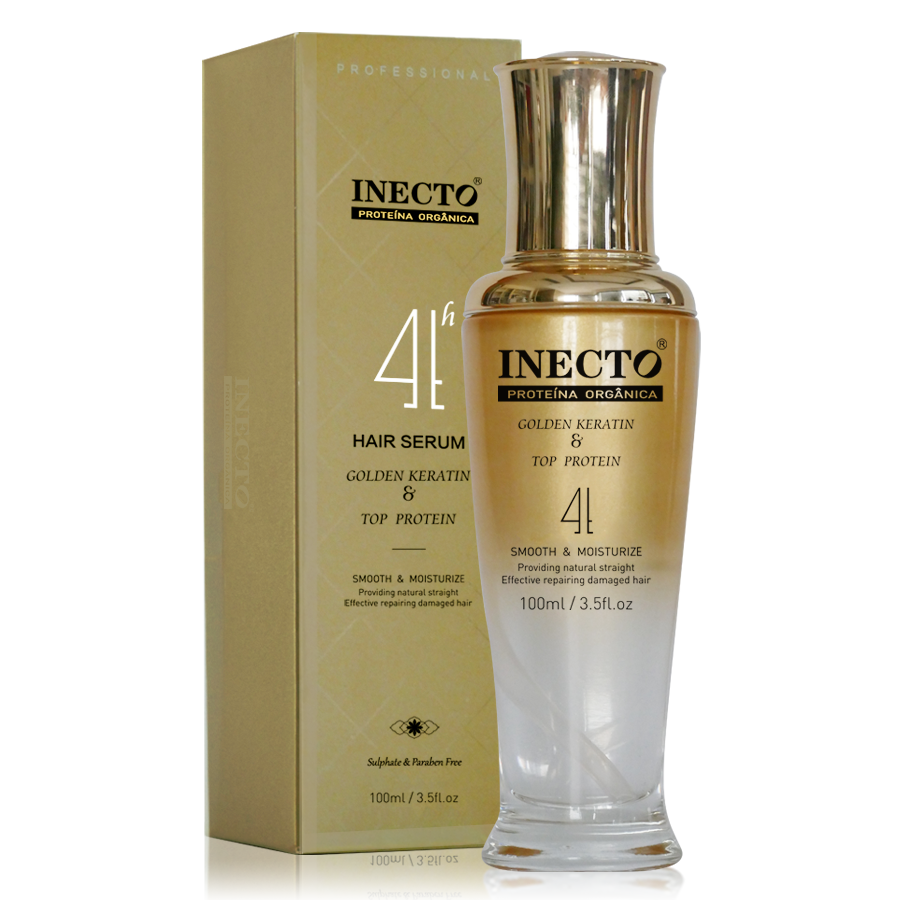 INECTO Golden Keratin & Organic Protein Hair Serum | Triwell
