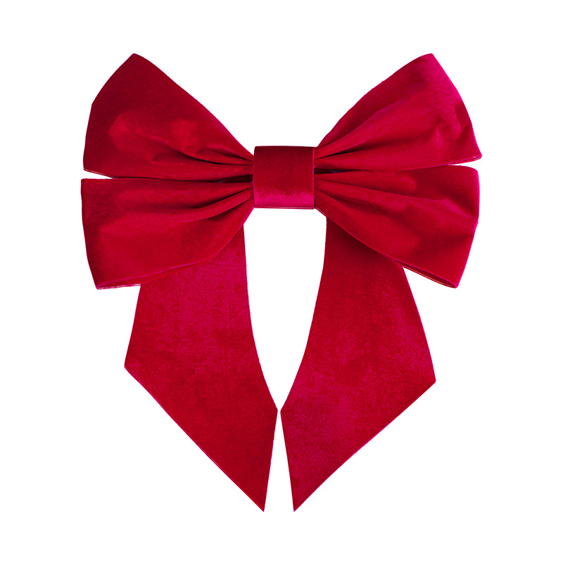 MSD Christmas Ribbon Bow Arrangement PVC Hand Shaped Decoration | MSD Bow