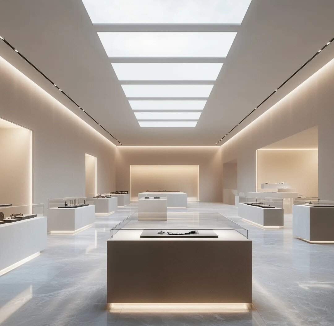 Minimalist Custom Museum Cabinets Luxury Museum Display Case ...