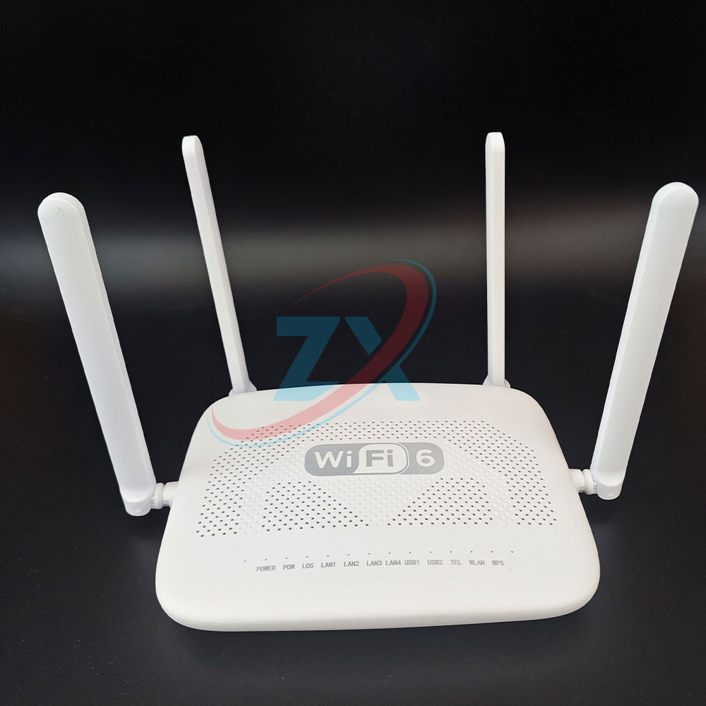 Xpon Onu F890L 4GE Dual Band WIfi6 Usb Tel OMCI Gepon Onu Wifi6 AX1800 ...