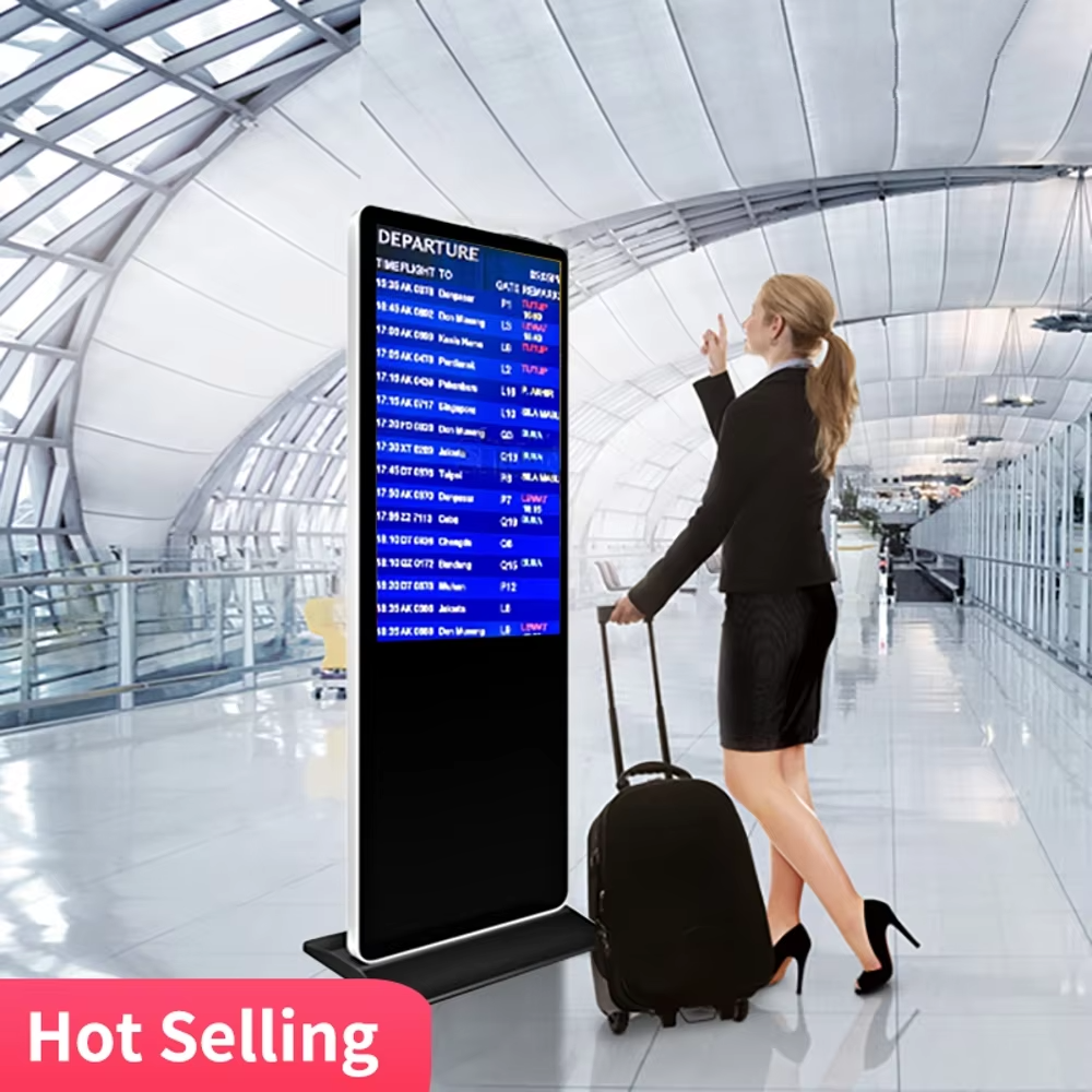 السعر الجيد 4K التفاعلي Kiosk LCD Digital Floor Stand Smart Digital ...
