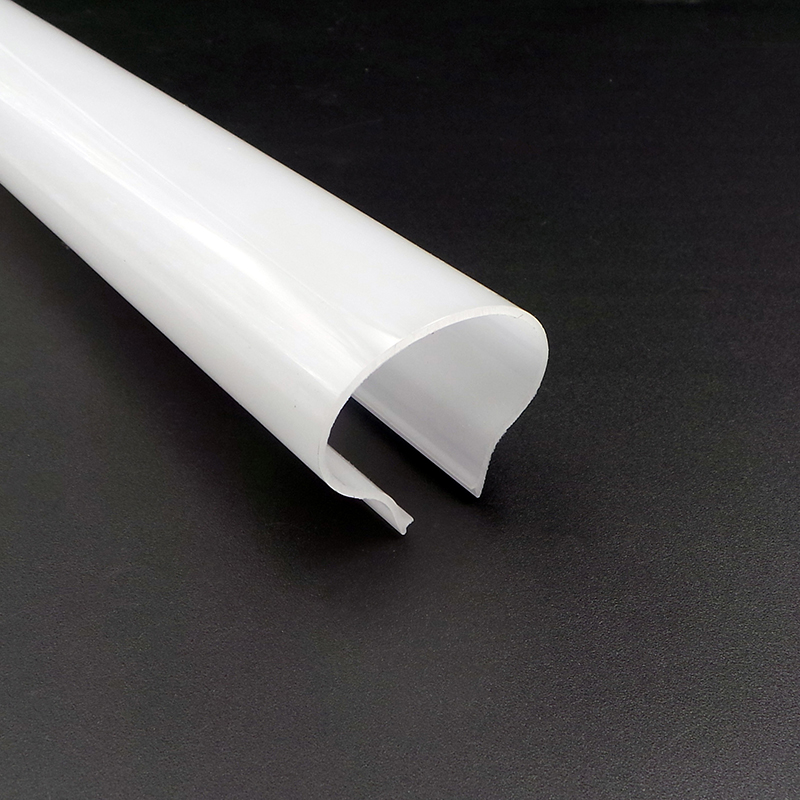 Milky White PC LED Linear Light Cover V0 Fireproof for LED Strip Lighting