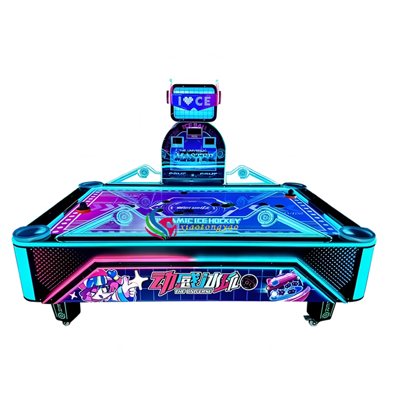 Hockey Game Machine 2-person Interactive Game Coin Operated Dynamic Ice ...