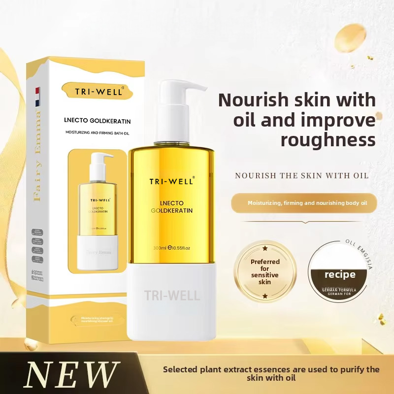 OEM TRI-WELL Luxury Nourishing Shower Oil – 8 Prestige Plant Oils for ...